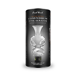 Final Touch Conundrum Wine Aerator for Wine Bottles (WA80)