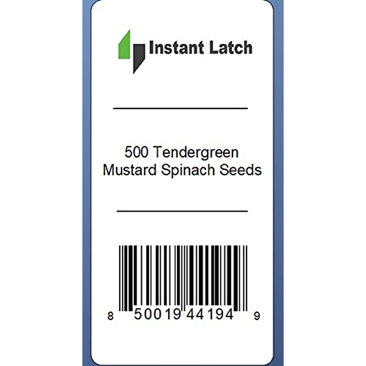 500 Tendergreen Mustard Spinach Seeds | Non-GMO | Heirloom | Instant Latch Garden Seeds