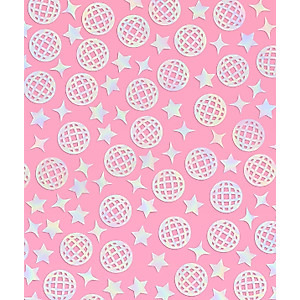 xo, Fetti Disco Ball Foil Confetti - 200 pc | Bachelorette Party Decoration, Cute Birthday Table Decor, Groovy Engagement Decor, Bridal Shower Supplies