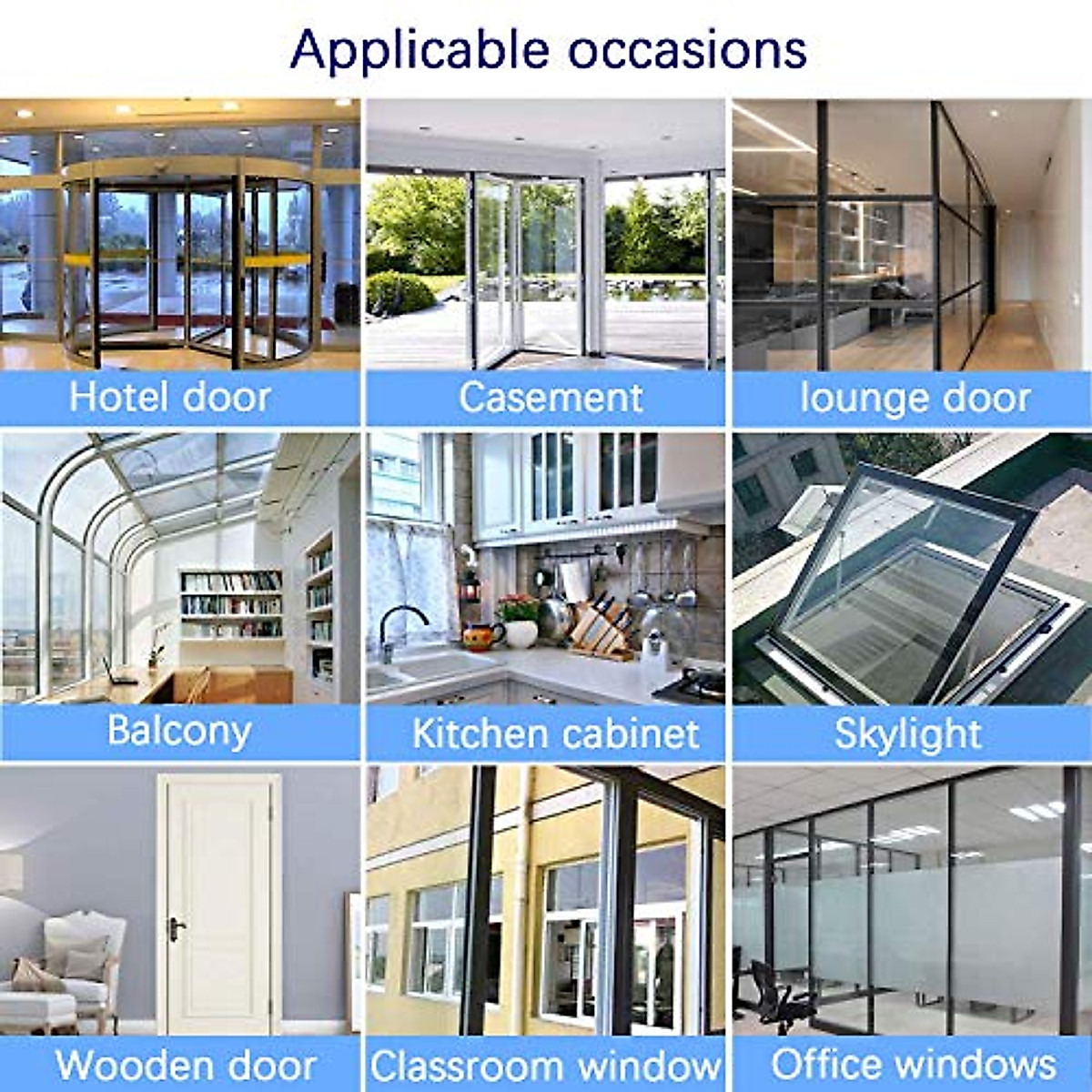 TAROSE Weather Stripping, Silicone Door Seal Strip Door, Window, Transparent 16 Feet Long (Width 25mm)
