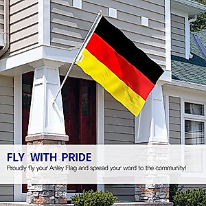 Anley Fly Breeze 3x5 Foot Germany Flag - Vivid Color and Fade proof - Canvas Header and Double Stitched - German Flags Polyester with Brass Grommets 3 X 5 Ft