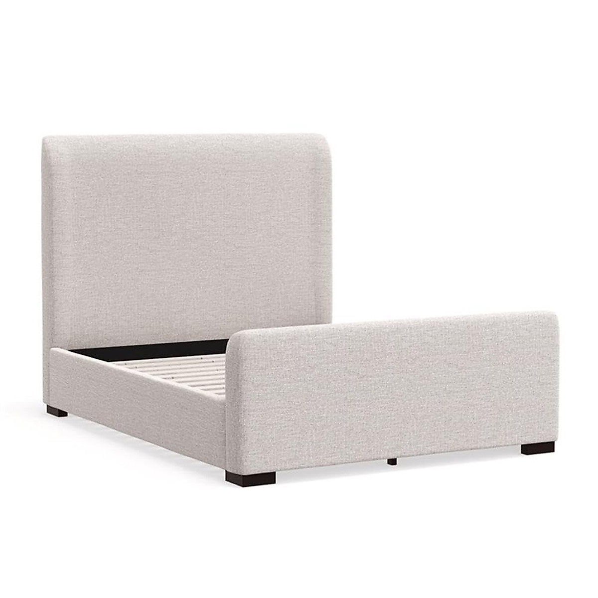 Alpine Furniture Adele Upholstered California King Platform Bed in Beige