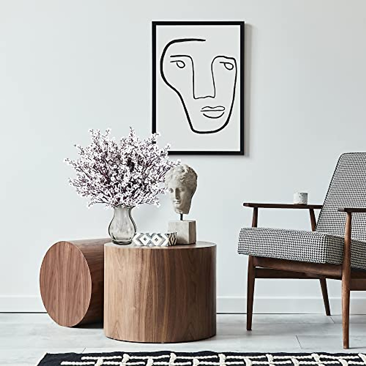 Sggvecsy 15 Pcs Babys Breath Artificial Flowers Gypsophila Bouquets Bulk Real Touch Fake Silk Flowers for Home Wedding DIY Floral Arrangement Kitchen Table Centerpiece Festival Decoration (White)