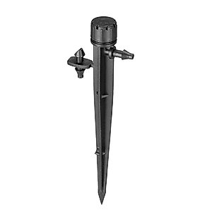 uxcell Adjustable Spray Dripper, 180 Degree Micro Emitter Irrigation Watering System, 15 Pcs