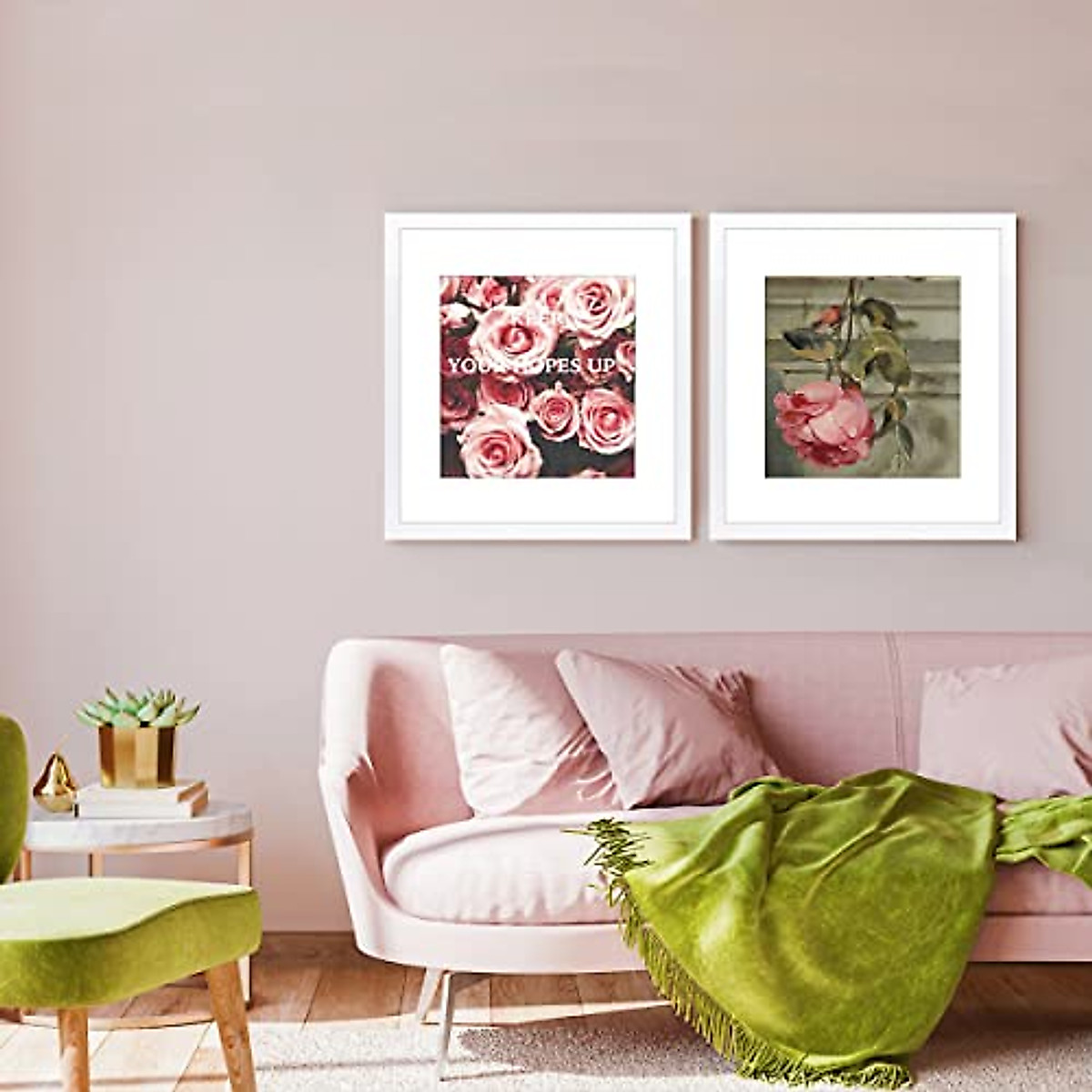 Liuxuange 20x20 Frame White, Wooden Photo Frame Display Pictures 16x16 with Mat or 20x20 Without Mat, Home Wall Decor Gallery Poster-1PCS