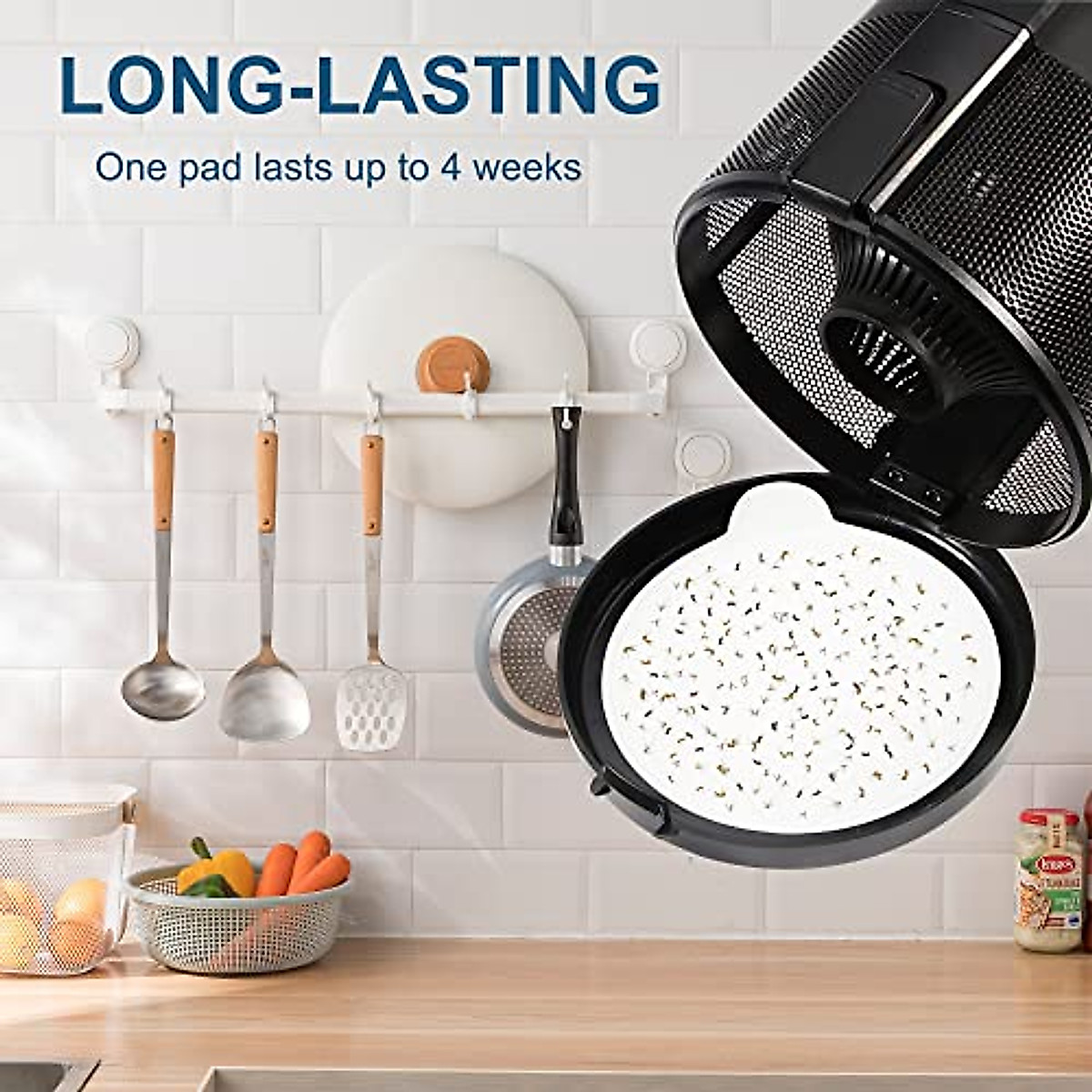 24 Pcs Refill Glue Boards 4.3 Inches Sticky Glue Pads for Katchy, Fenun and Other Models Indoor Insect Fly Mosquito Trap Bug Catcher Mosqusito Lamp