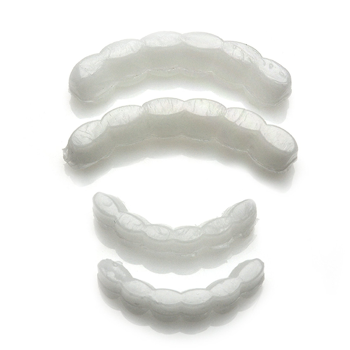 Vampire GRILLZ SET with 4pc fixing bar Fangs Gold Plated Top & Bottom Teeth Dracula LS 020 G