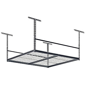 Muscle Rack, Steel Storage Ceiling Rack with Wire Deck 47 in. W x 28 in. H x 47 in. in Silver Vein