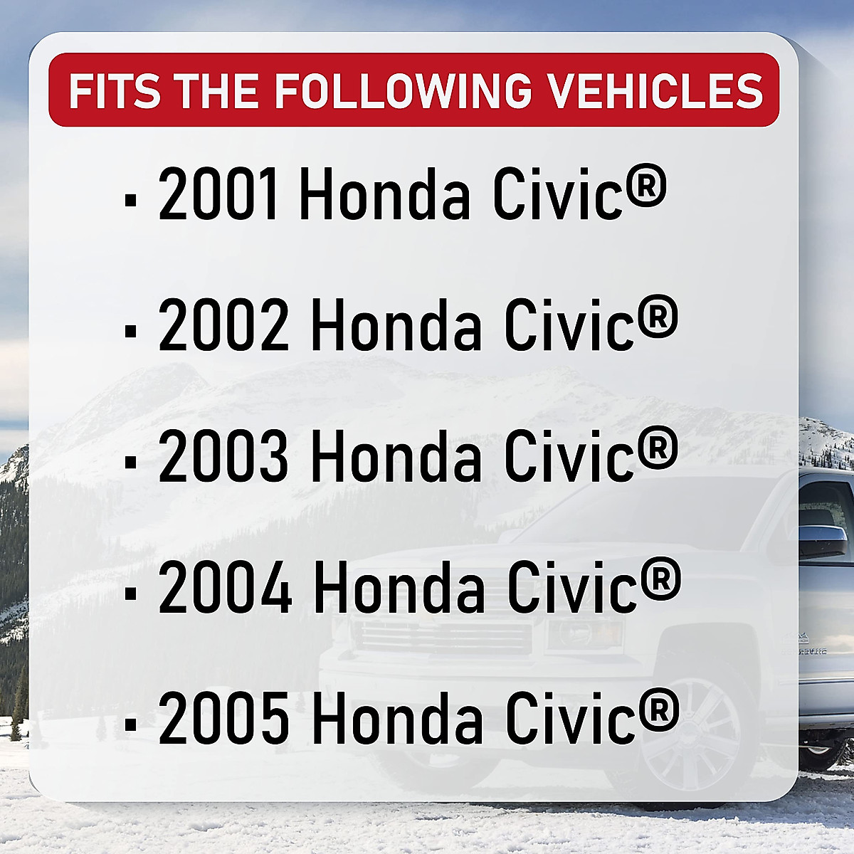 Replacement Electric Fuel Pump - Compatible with Honda Civic 2001-2005 1.3L, 1.7L, 2.0L - Replaces Part 17045-S5A-A00, E8566M, SP8011M, P76528M, 17045-S5A-A31, 17045-S5A-A30 - Gas and Hybrid Models