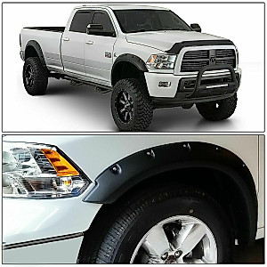 AWPWAY 4pcs Wheel Fender Flares Front Rear Left Driver Right Passenger Abs Thermo Plastic Pocket Riveted Style 58995PM,Fast delivery,excellent service