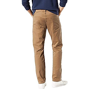 Dockers Men's Slim Fit Jean Cut All Seasons Tech Pants, Leather, 34W x 29L