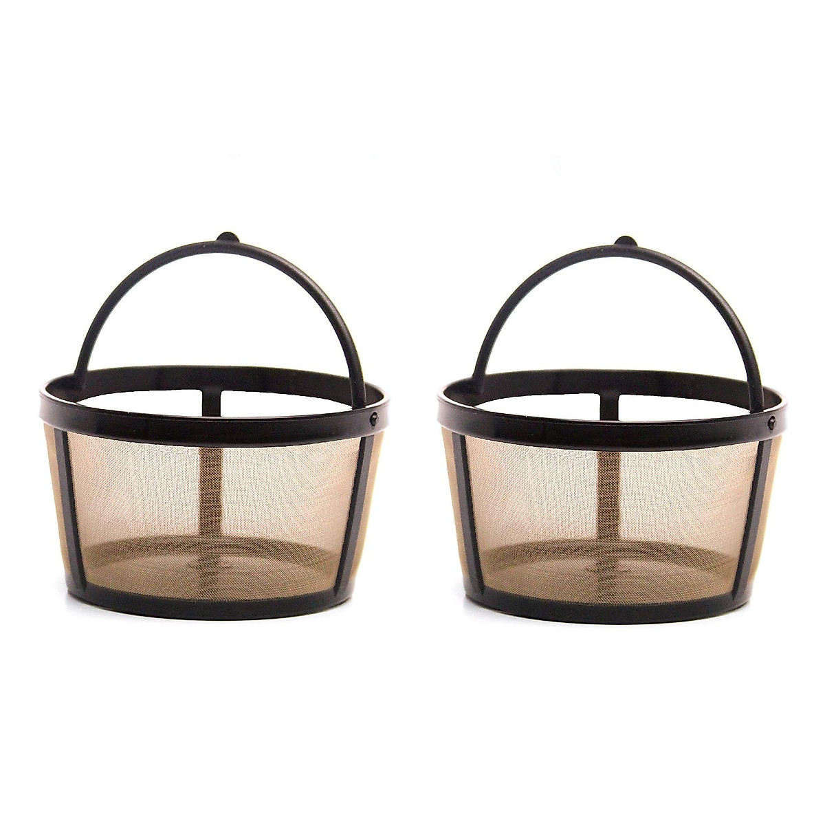 GoldTone Reusable 4 Cup Basket Mr. Coffee Replacement Coffee Filter with Mesh Bottom - Mr. Coffee Permanent Coffee Filter for Mr. Coffee Maker and Brewer - 2 PACK