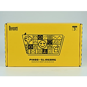 Divoom Sling Bag with LED Display, Crossbody Waterproof Shoulder Chest Backpack Cycling Travel Daypack for Men Women