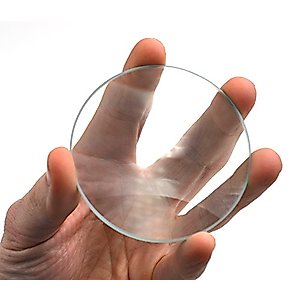 Double Convex Lens, 250mm Focal Length, 3" (75mm) Diameter - Spherical, Optically Worked Glass Lens - Ground Edges, Polished - Great for Physics Classrooms - Eisco Labs