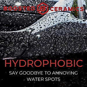 Boosted Ceramics 9H Nano Ceramic Coating Kit - Hydrophobic Professional Coating Kit - Si02 Protection for Cars, Trucks, Motorcycles, RV & Boat