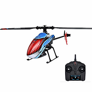 WLtoys XK K200 4CH 6-Axis Gyro Altitude Hold Optical Flow Localization Flybarless RC Helicopter RTF (with 1 Battery)