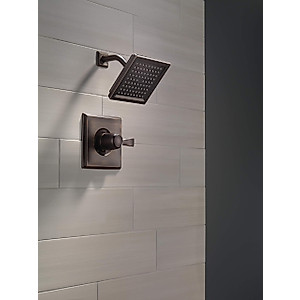 Delta Faucet Dryden 14 Series Single-Function Shower Trim Kit with Single-Spray Touch-Clean Shower Head, Venetian Bronze, 2.0 GPM Water Flow, T14251-RB-WE (Valve Not Included)