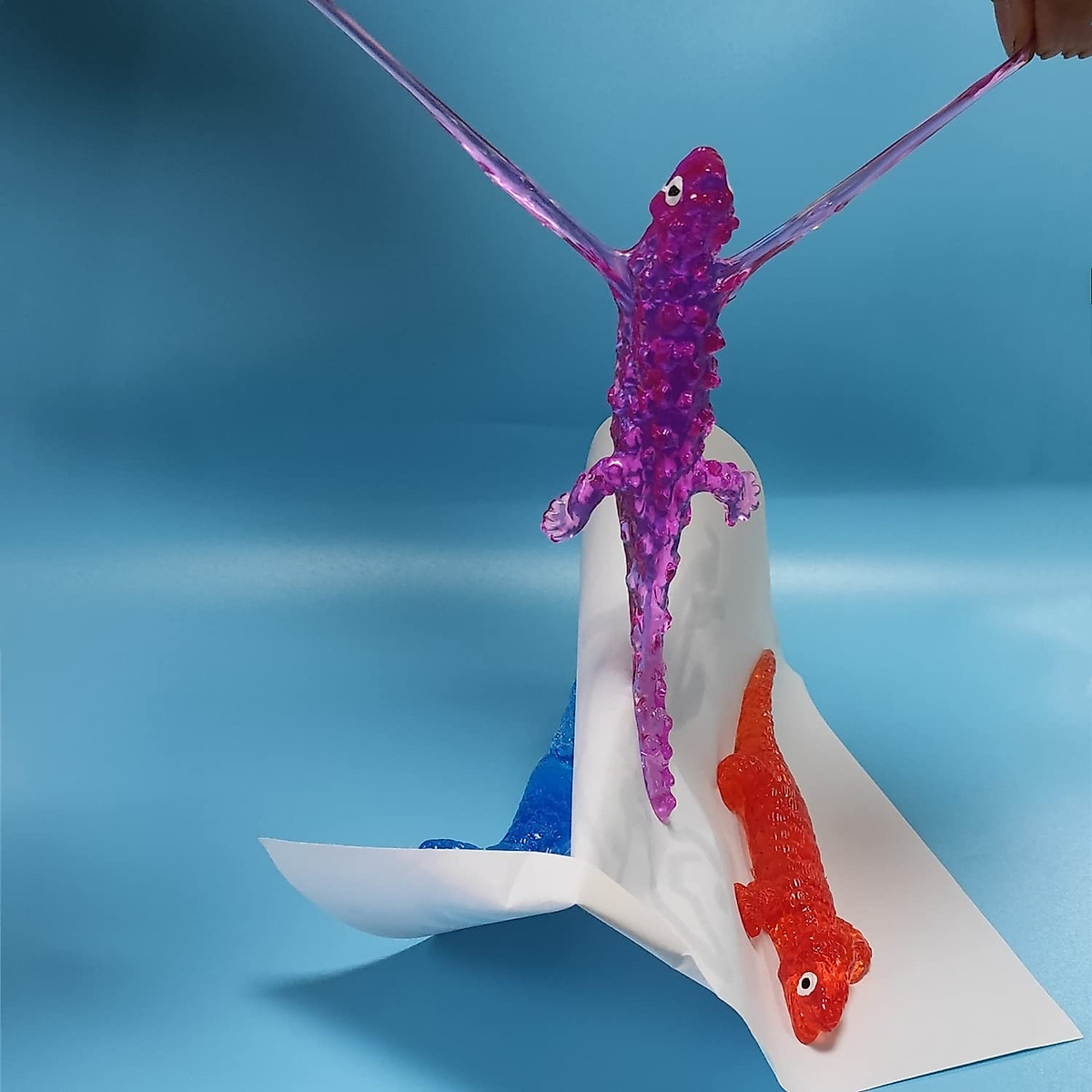 5Pack Super Stretch Sticky Dinosaur Mochi Squishy Toys,Soft Stress Relief Fidget Toys, Goodie Bag Stuffers,Classroom Prizes,Birthday,Party Favors(5 Colors,Style Random)