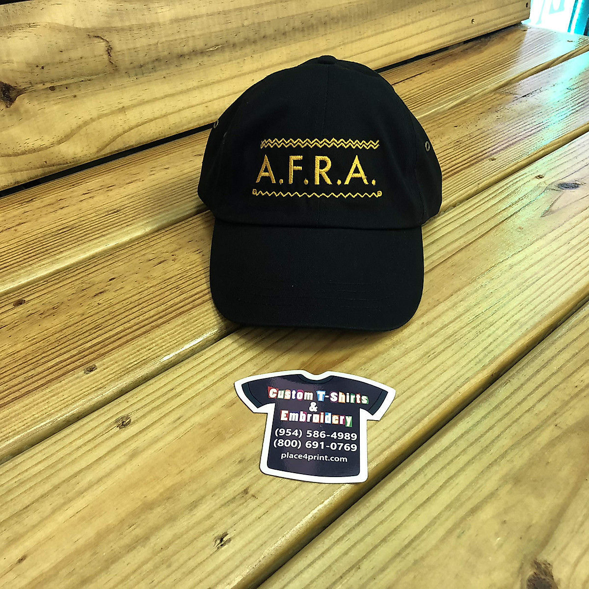 PLACE4PRINT Soft Baseball Cap Custom Personalized Text Cotton Dad Hats for Men & Women. Embroidered Your Text (Red)