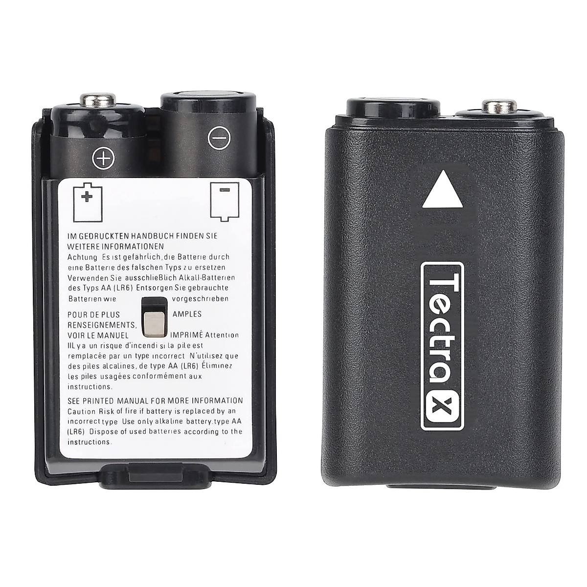 Tectra Replacement Battery for Xbox 360, 4pcs AA Ni-MH Rechargeable Battery Pack + 2pcs Battery Back Covers Holders for Xbox 360 Wireless Controller