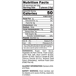 Scripture Candy, Strawberry & Cream Hard Candy 5.5 Ounce Bag, 25 Pieces