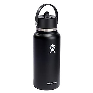 Hydro Flask Wide Flex Straw Cap Black 32 Oz