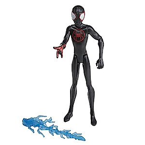 Marvel Spider-Man Across The Spider-Verse Miles Morales, 6-Inch-Scale Action Figure with Web Accessory, Toys for Kids Ages 4 and Up