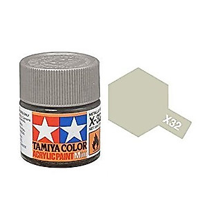 TAMIYA X32 81532 Acrylic Mini X32 Titanium Silver 1/3 oz 10ml