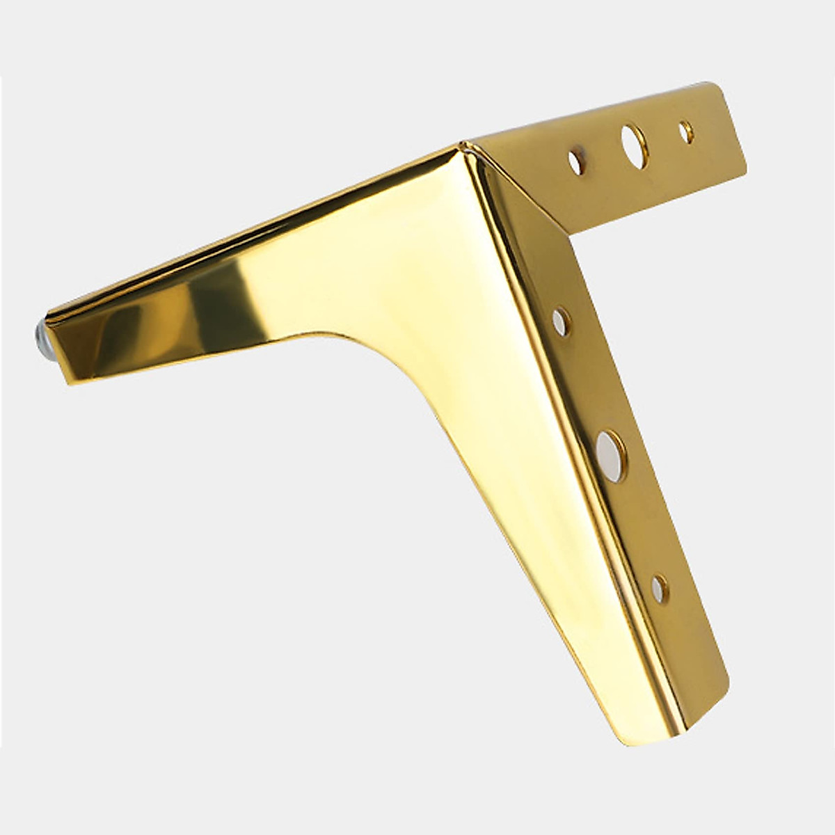 Enkman Set of 4 Metal Furniture Sofa Legs, 4 inches DIY Replacement for Dresser Couch Cabinet Sofa Bed Loveseat Ottoman, Including Screws (6 Inch, Gold)