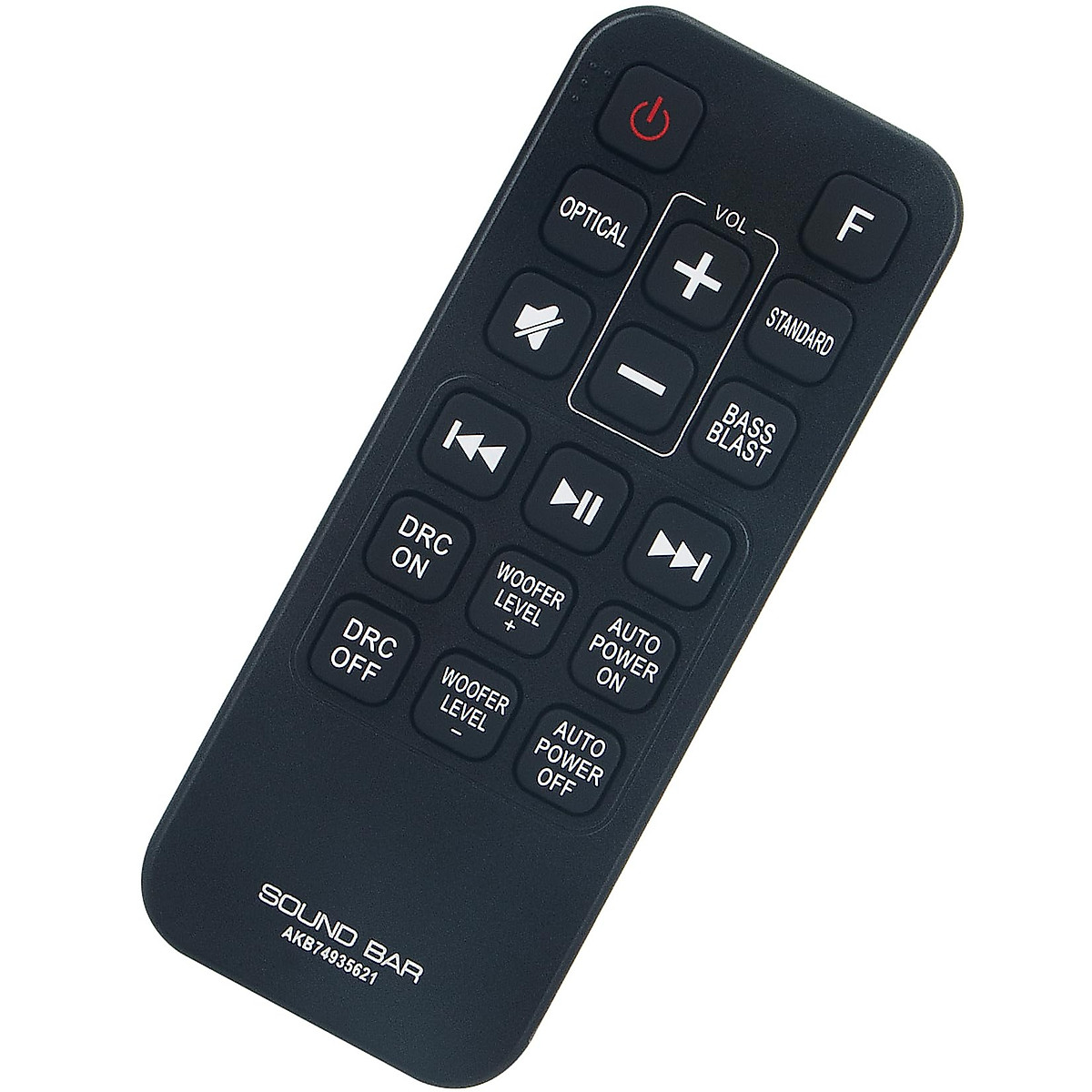 AKB74935621 Replacement Remote Control Applicable for LG Sound Bar SJ2 SJ2.AEUSLLK SJ2.DEUSLLK SQC1