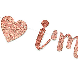 I'm 60 Bitches Banner, 60th Birthday Party Decor, Funny 60 Years Old Birthday Banner, Women's 60th Birthday Party Decorations (Rose Gold)