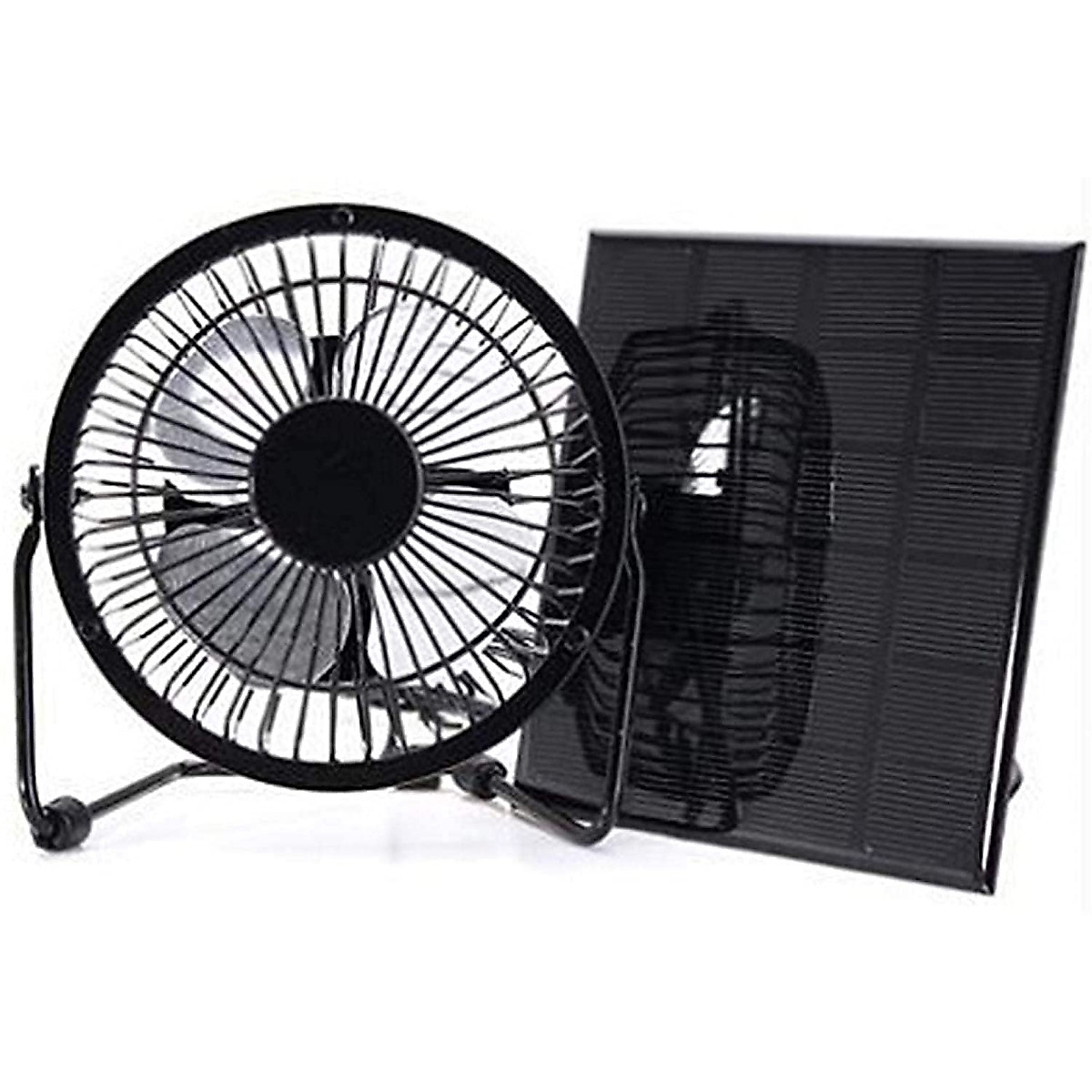 Solar Panel Fan, 5W USB Powered Mini Portable Outdoor Cooling Fan Free Energy for Home Chicken House RV Car Gazebo Ventilation System