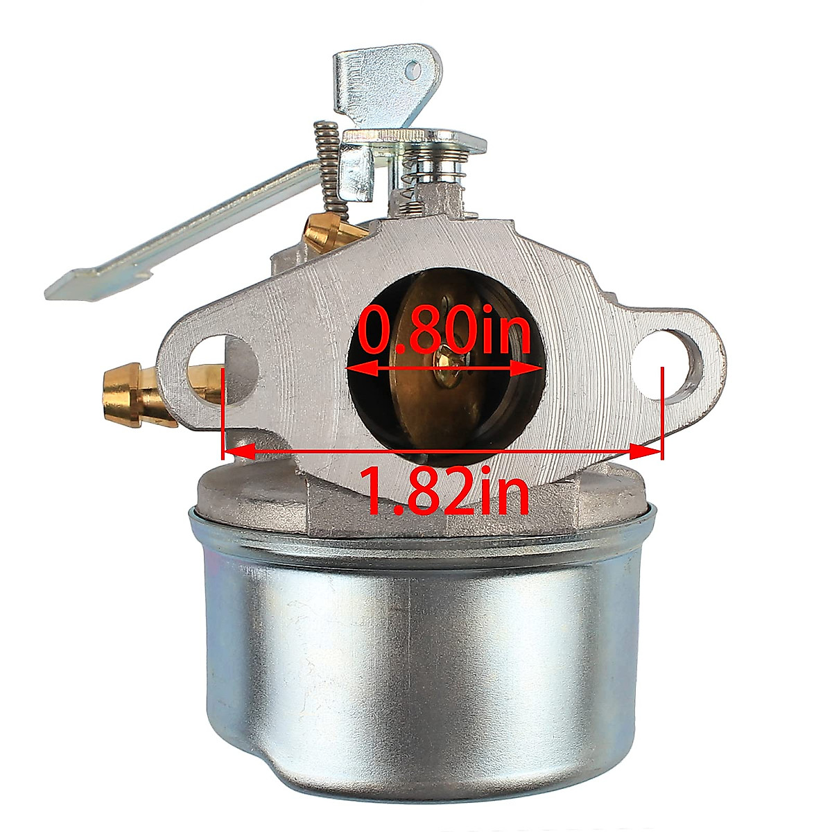 Carbhub 640086A Carburetor for 3hp Snowblower 2 Cycle Craftsman 536884220 536884320 20" Tecumseh 632552 640092A 640311 632560A 632560 632641 640086 640098A HSK600 HSK635 TH098SA with Spark Plug