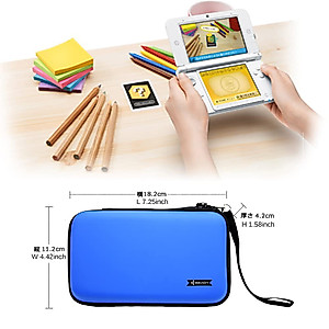 BEADY Carrying Case for Nintendo New 3DS XL, New 3DS LL, 3DS XL, 3DS LL Storage case Console Storage case Blue