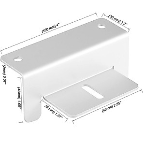 MOUYAT Set of 24 Solar Panel Mounting Bracket, Aluminum Alloy Solar Panel Z Brackets Kit with Nuts and Bolts, Supporting Hardware for Solar Panel, RV, Roof, Boat, Caravans, Off-Grid, Silver