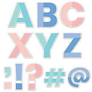 CTP Color Block Punch-Out Letters for Classroom – Essential Homeschool Supplies – Top Back To School Supplies 8656