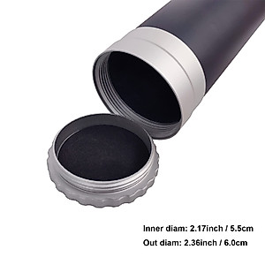 Z Aventik Carbon Fly Fishing Rod Tube(Case) Aluminum Cap – fits Any 9ft 4pcs Fly Rod (Matt Gunsmoke)