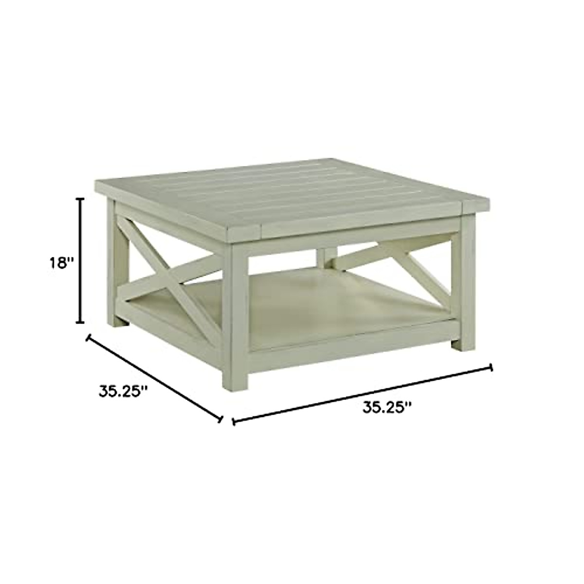 Seaside Lodge White Coffee Table by Home Styles
