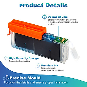 TS8322 Ink Cartridges Replacement for Canon Ink 280 281 PGI-280XXL CLI-281XXL 280XXL 281XXL Compatible Use to Canon TS8222 TS8322 TS8200 TS8220 TS8300 TS8100 TS9120 TS9100 TS8320 TS8120 (6 Value Pack)