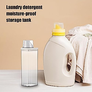 Laundry Detergent Dispenser, Washing Powder Clear Bottles, Laundry Room Washing Powder Bottles, Large Capacity Empty Laundry Refill Bottles, Storage Containers for Soap Detergents Washing Powder