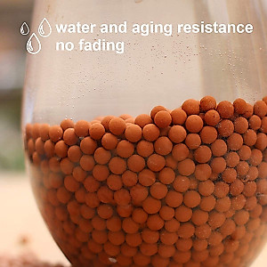 wohohoho 2.2lbs Mini Hydroponics Clay Pebbles, Upgraded 3mm-5mm Hydro Ceramsite Balls, Horticultural Top-Dressing Decorative Rocks for Aquaponics, Drainage Water, Purification, Cultivation