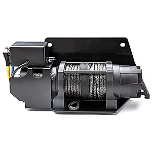 SuperATV 6000 lb. Ready-Fit Winch for Polaris Ranger XP 1000 / Crew (See Fitment) | 266.1 Gear Ratio | 50 Foot Remote Range | 3/16 Inch Steel | Permanent Magnet DC 12V, 1.9 HP Motor