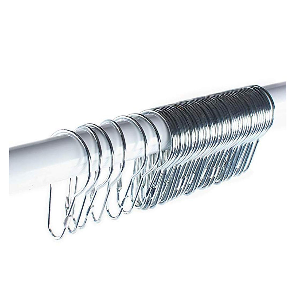 A person who loves life，Shower Curtain Ring Hook Metal Shower Ring 100pcs