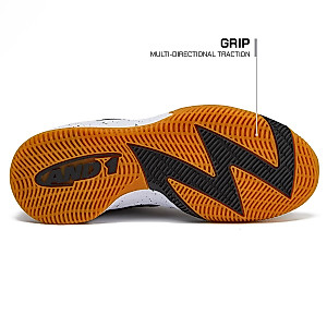 AND1 Turnaround Men’s Basketball Shoes, Indoor or Outdoor Basketball Sneakers for Men, Street or Court - Black/Yellow, 11 Medium