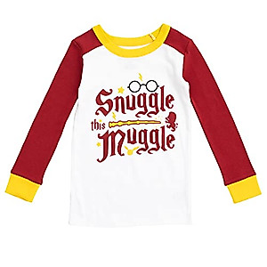 Harry Potter Infant Baby Boys Pajama Shirt and Pants Set White/Red 18 Months