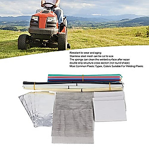 Plastic Welder Rod, 106PCS Plastic Welding Rod Stainless Steel Mesh for Water Pipe for Kayak