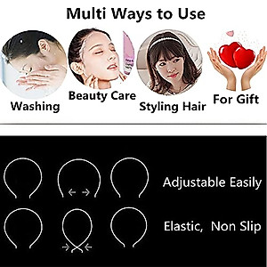 bodbop XINGZHE Crystal Hair Band for Women Headband Fashion Hair Bands Girls Beads Head Hoop Clips Metal Beaded Hairband Beauty Care Elegant Bling Headwear Accessory Wedding Bride