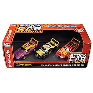 Auto World Xtraction 1969 Dodge Daytona Legends (3 Car Set) (AW Exclusive) Slot Cars HO Scale