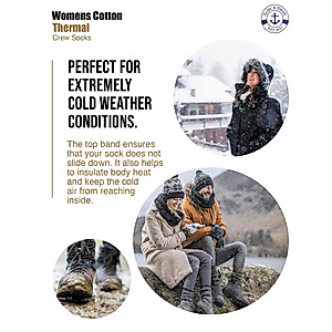 Yacht & Smith 180 Pairs Case of Thermal Socks, Bulk Pack Thick Warm Winter Boot Sock, Extreme Weather