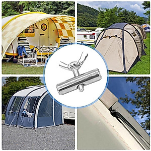 JUTTAUTO Awning Rail Stoppers, 8mm, 304 Stainless Steel - Prevents Awning Movement, Easy Install, Multipurpose for Campervan, Motorhome, Boat